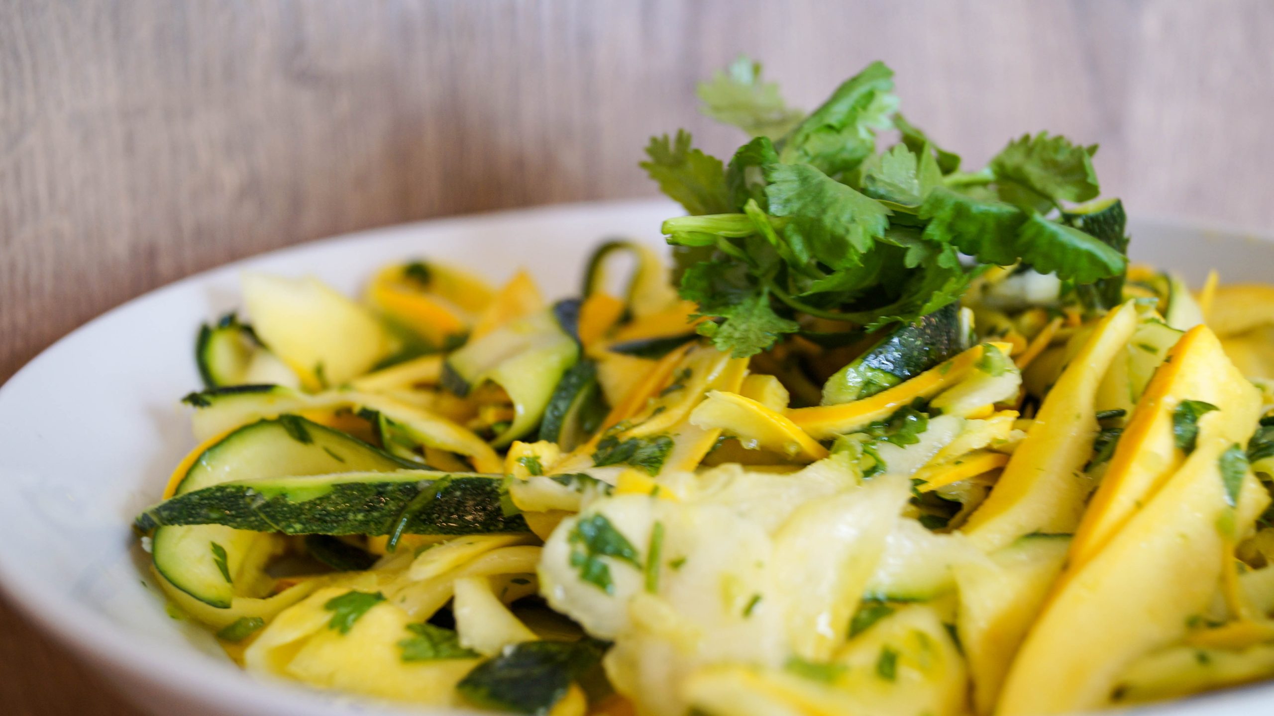 Salade de courgettes facile - Défi je mange local