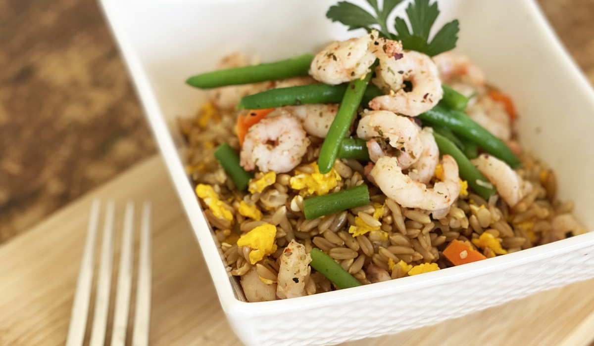 Riz aux crevettes nordiques - Défi je mange local