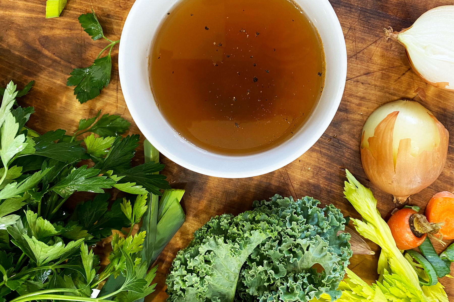 Bouillon de légumes - Défi je mange local